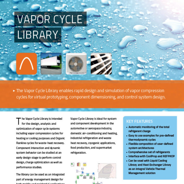 Vapor Cycle Library - Modelon (JA)