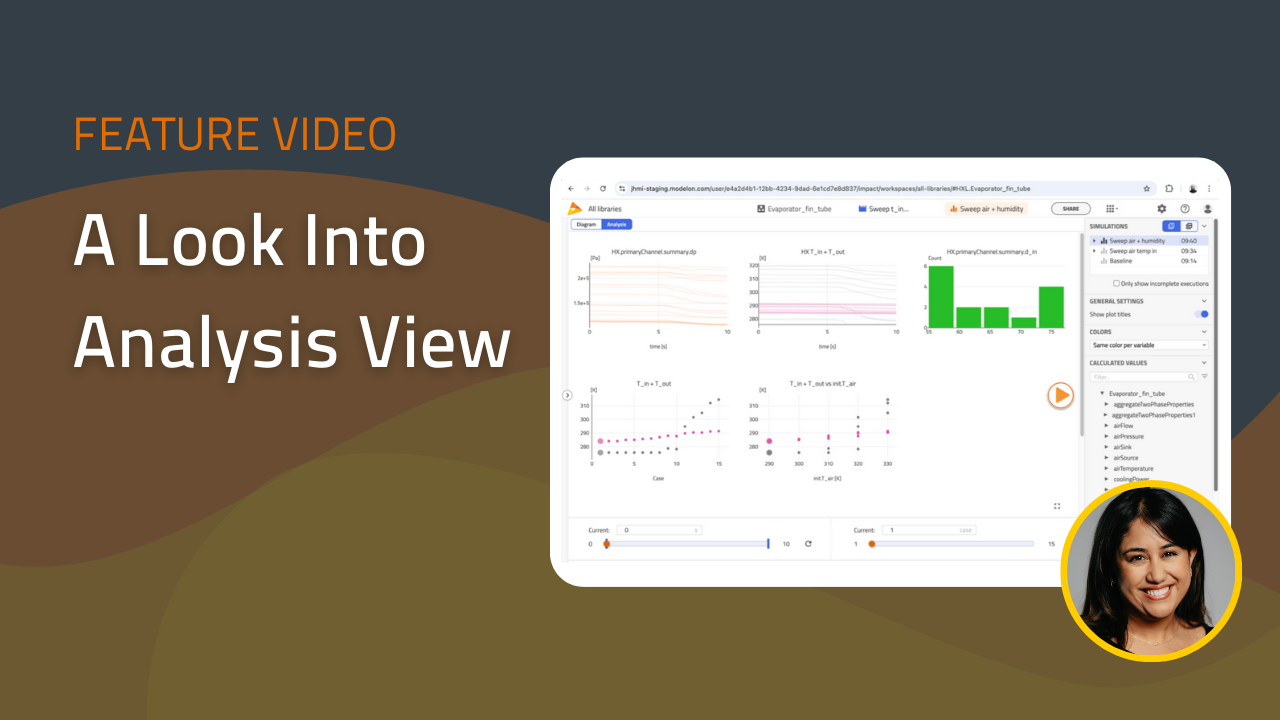 How to use Analysis View for Visualization and Post-Processing | Modelon